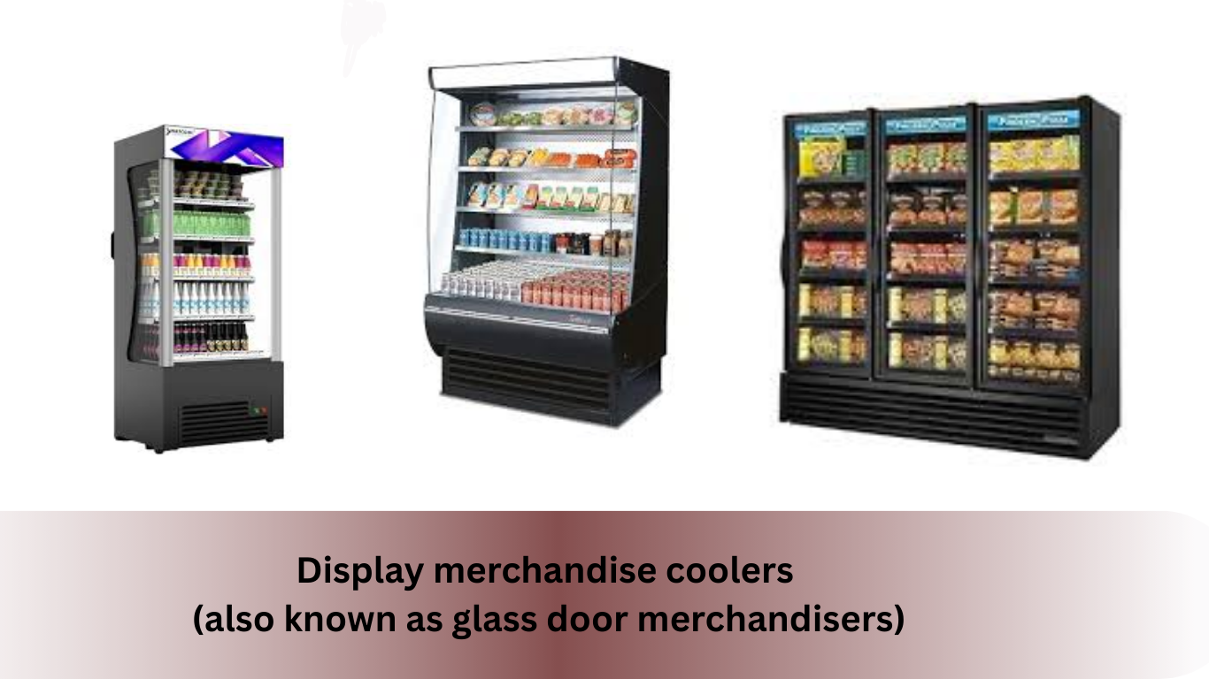 Display merchandise coolers
